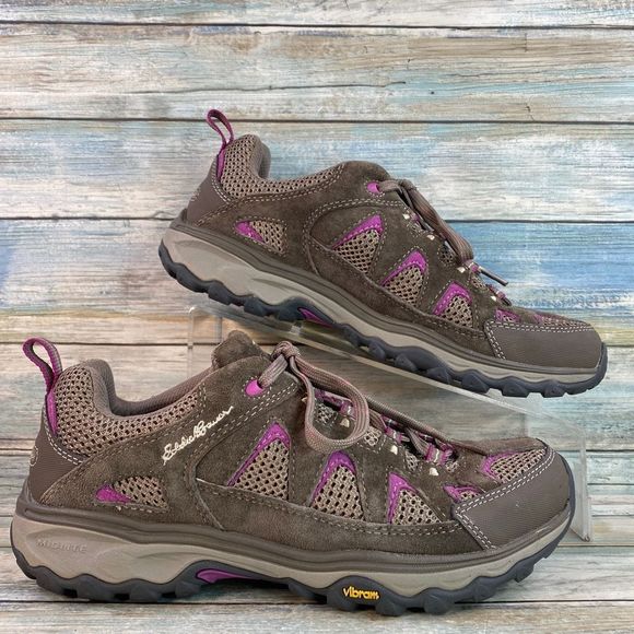 Eddie Bauer | Shoes | Eddiebauer Gray Suedemesh Hiking Athletic Shoe ...